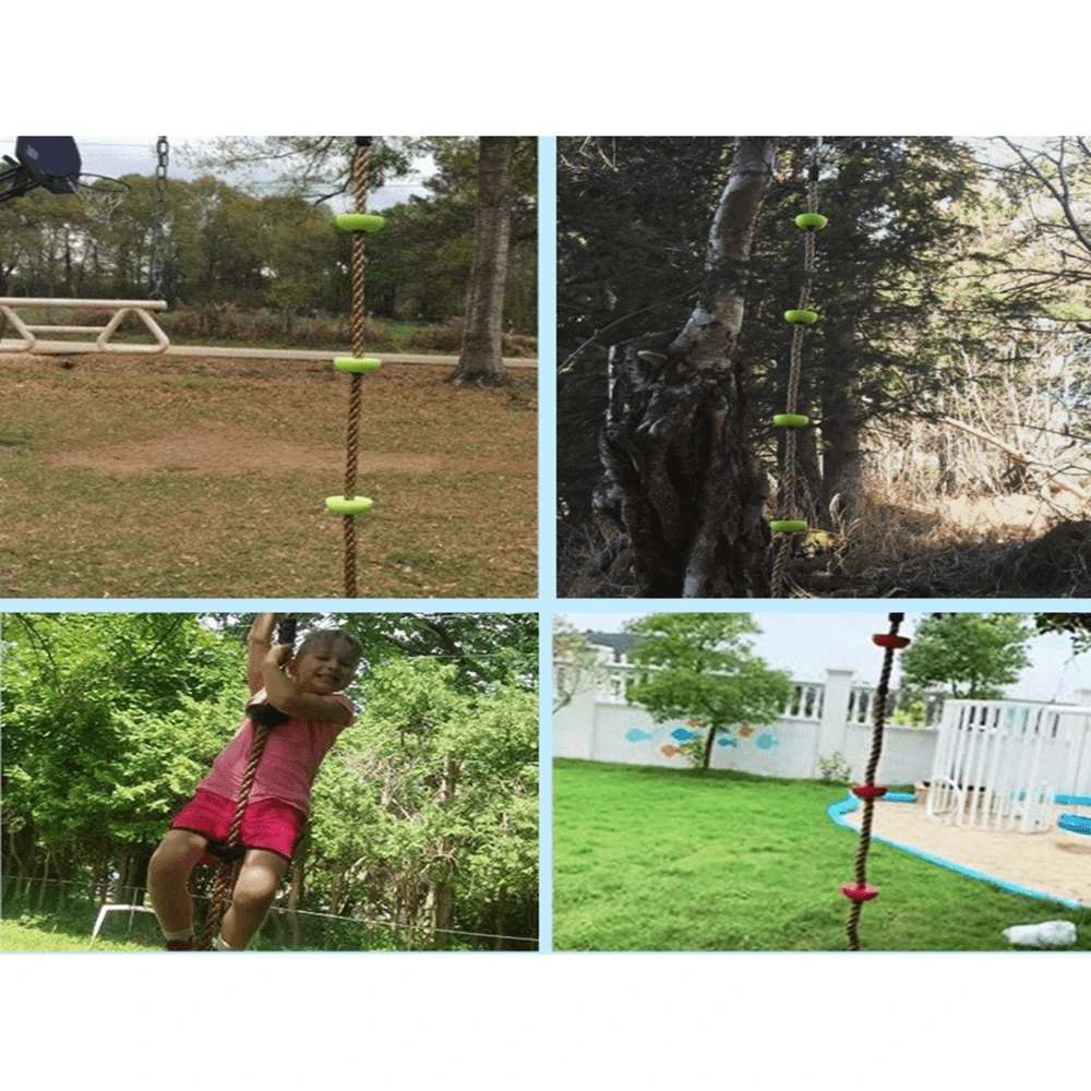 1pc Yellow Kids Climbing Ropes Children, Jungle Gym Swing Disc ...