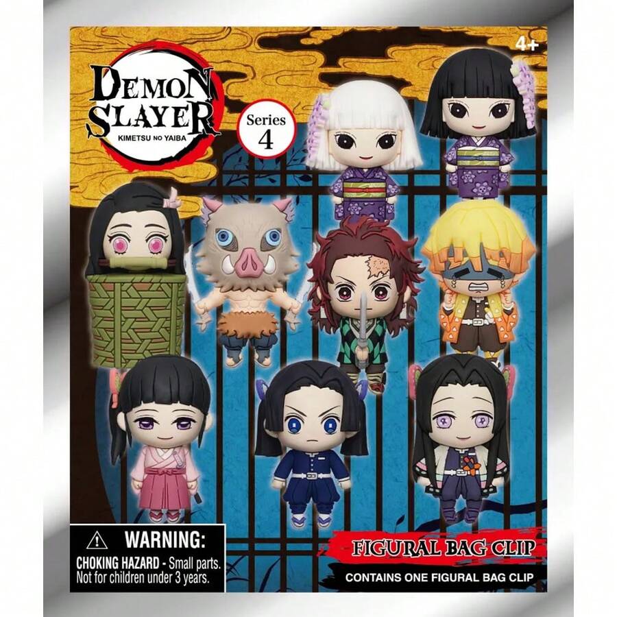 Aniplex 1 Peça Demon Slayer Series 4 Mistério a Granel Bag Clip Blind ...