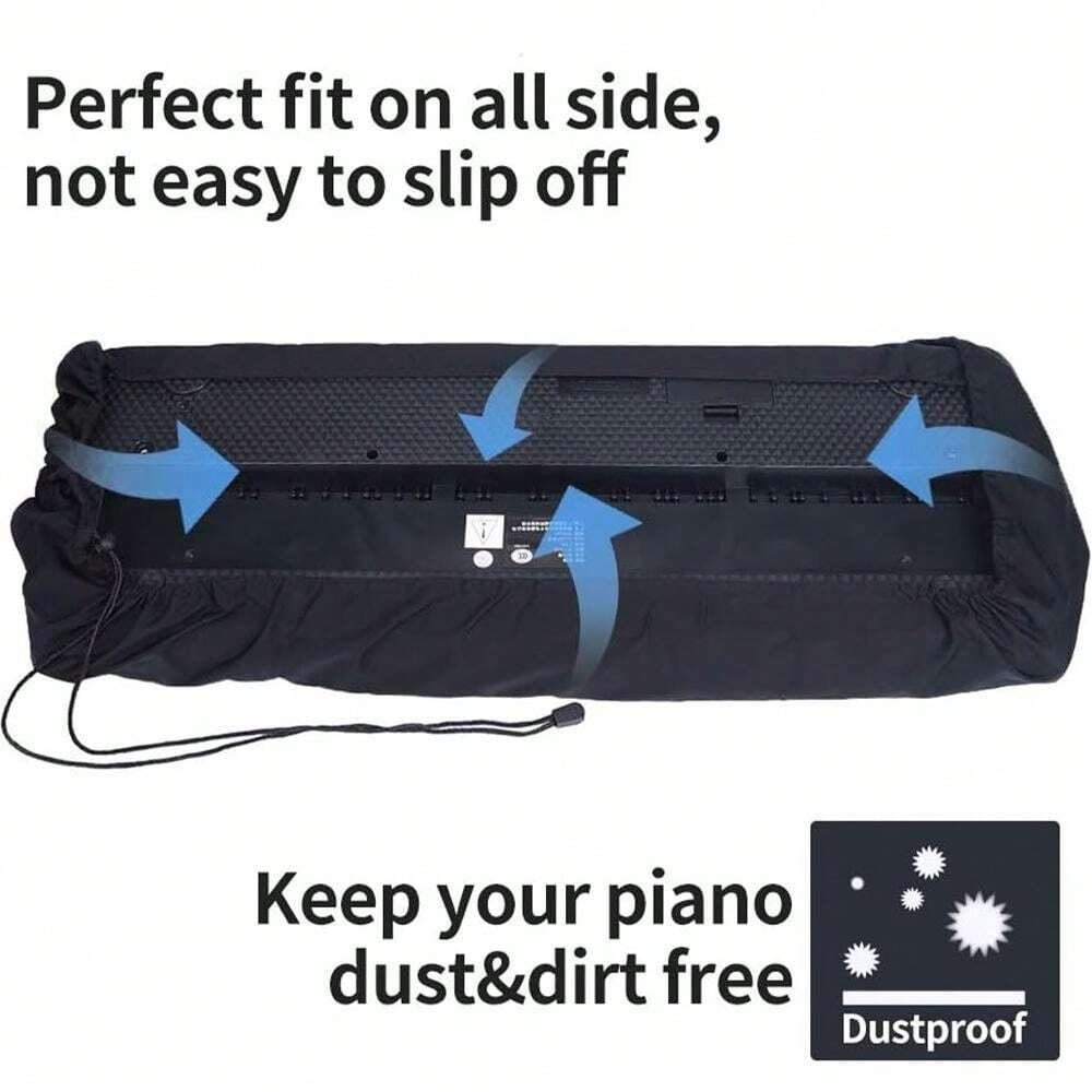 Piano Keyboard Dust Cover, Waterproof Stretch And Scratch Resistant ...