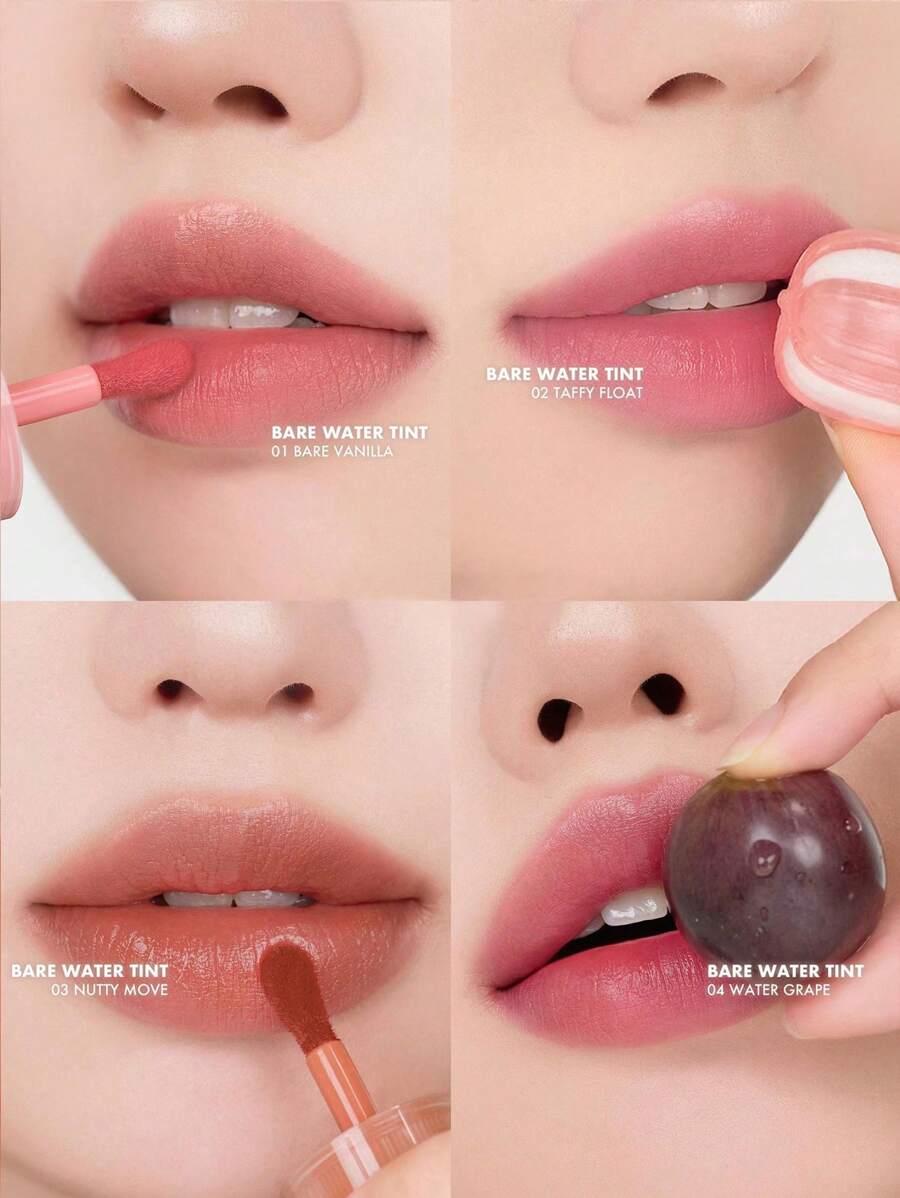 Rom&nd BARE MOOL TINT #03 NUTTY MOV グロッシーリップスティック、鮮やかな色合い、長持ち、MLBB、軽量 ...