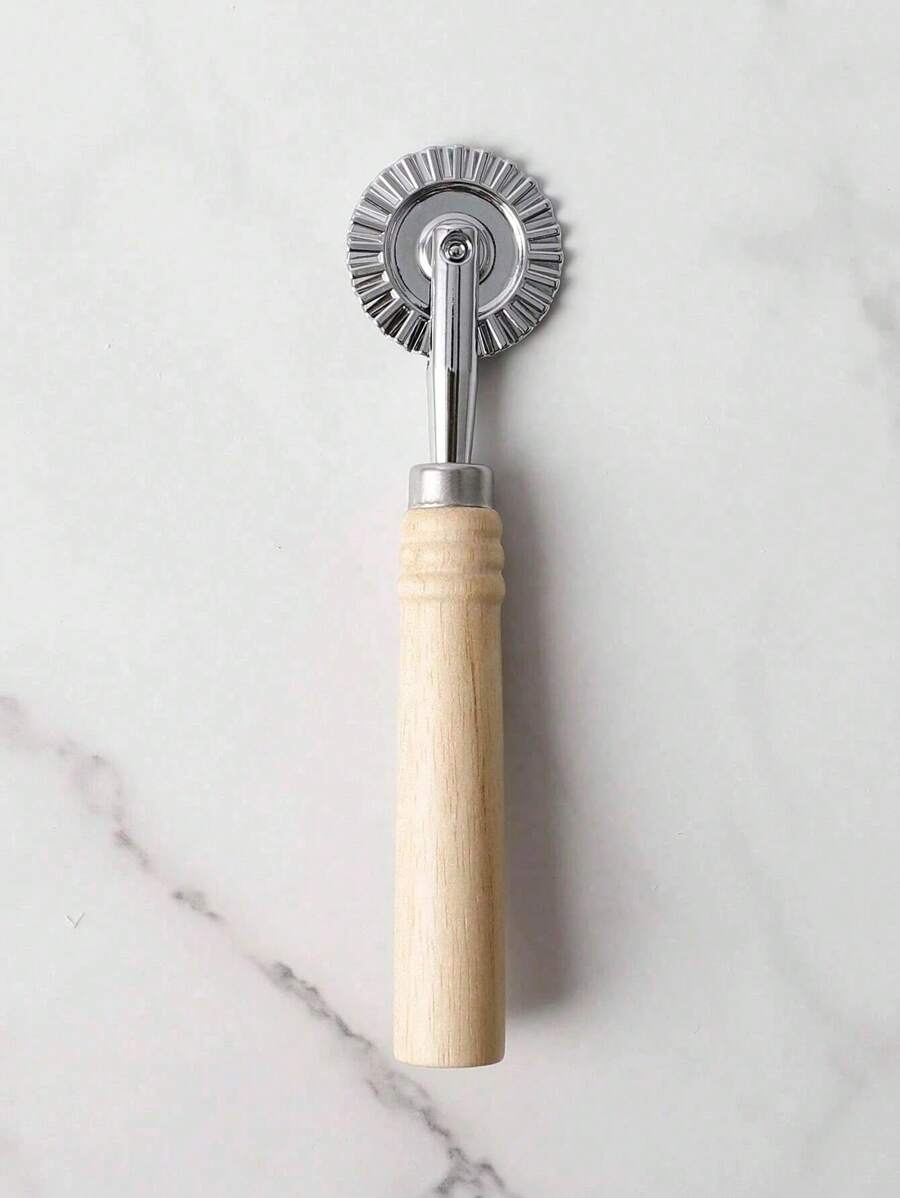 1pc Zinc Alloy & Wooden Handle Pizza Cutter, Pasta Knife - Multi ...