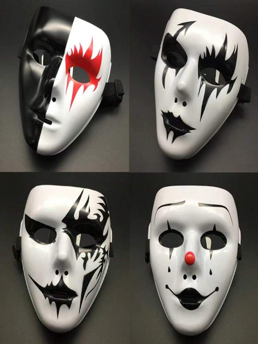 1pc Masquerade Party Full Face Mask, Unique Character & Horror Design ...