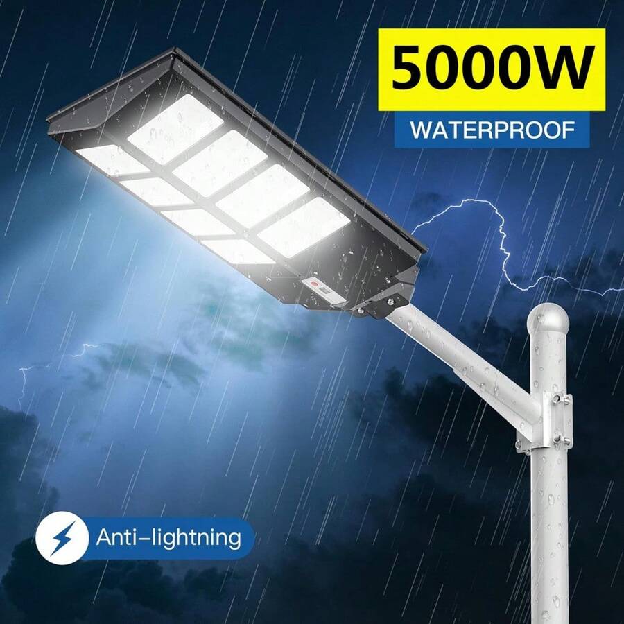 Faro solar LED comercial de 5000 W y 99,000,000 lúmenes para alumbrado ...