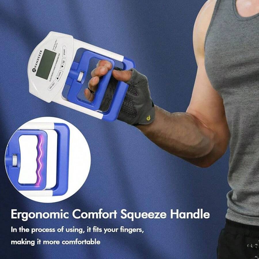 Grip Strength Tester 265lb/120kg, Digital Hand Dynamometer FDA ...