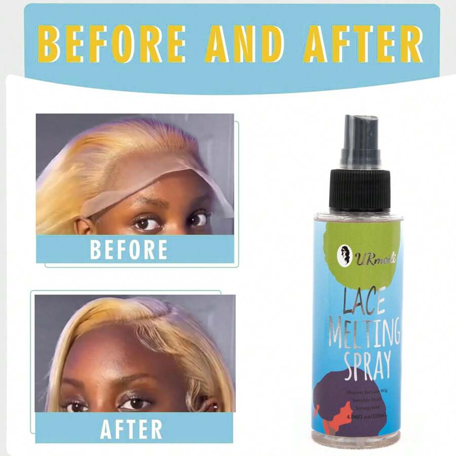 Spray de Fusão de Renda para Perucas Sem Cola, Spray de Fusão de ...