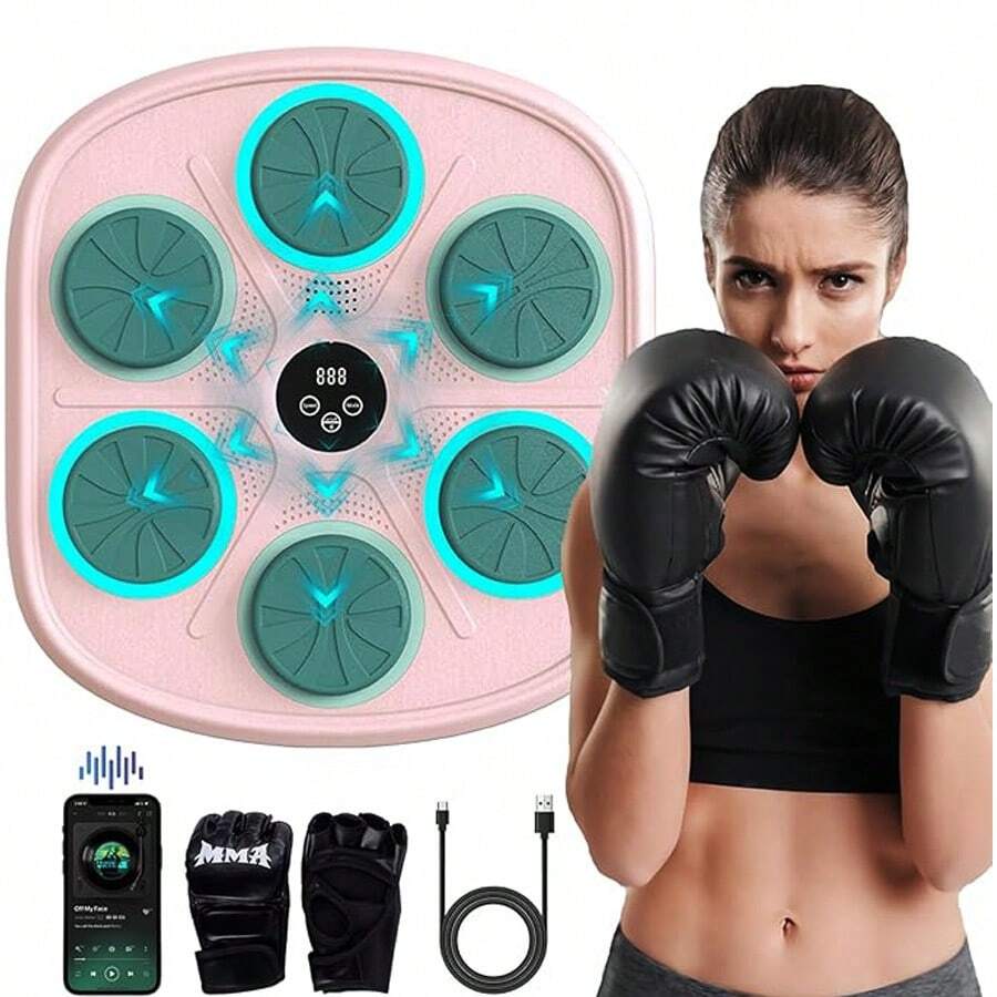 Music Boxing Machine, Smart Bluetooth Interactive Wall-Mounted Punching ...