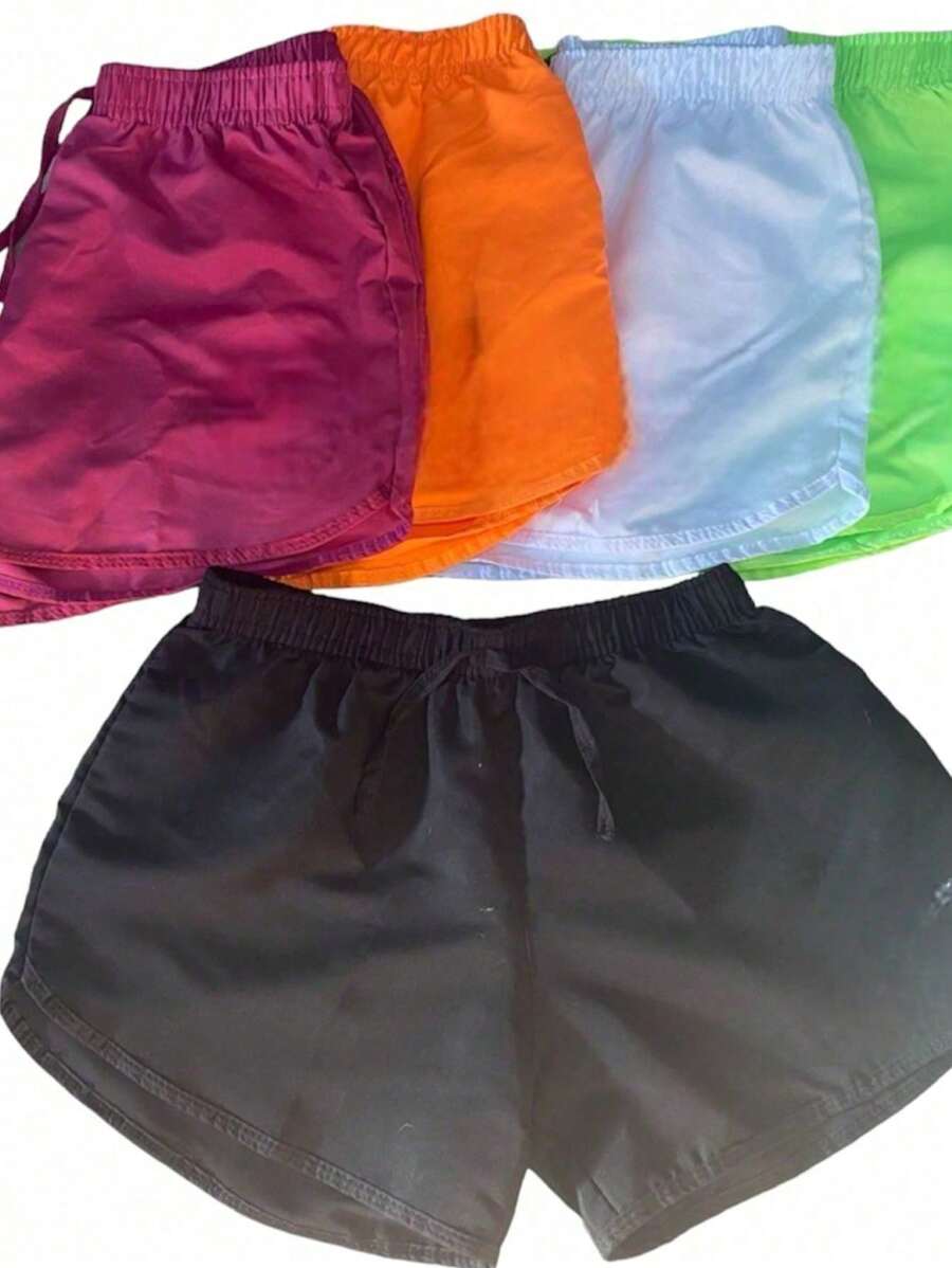 2 Tactel Women's Shorts For Gym Walking Summer 2024 Fine Stitching Tectel Beach Cover-Up | SHEIN USA