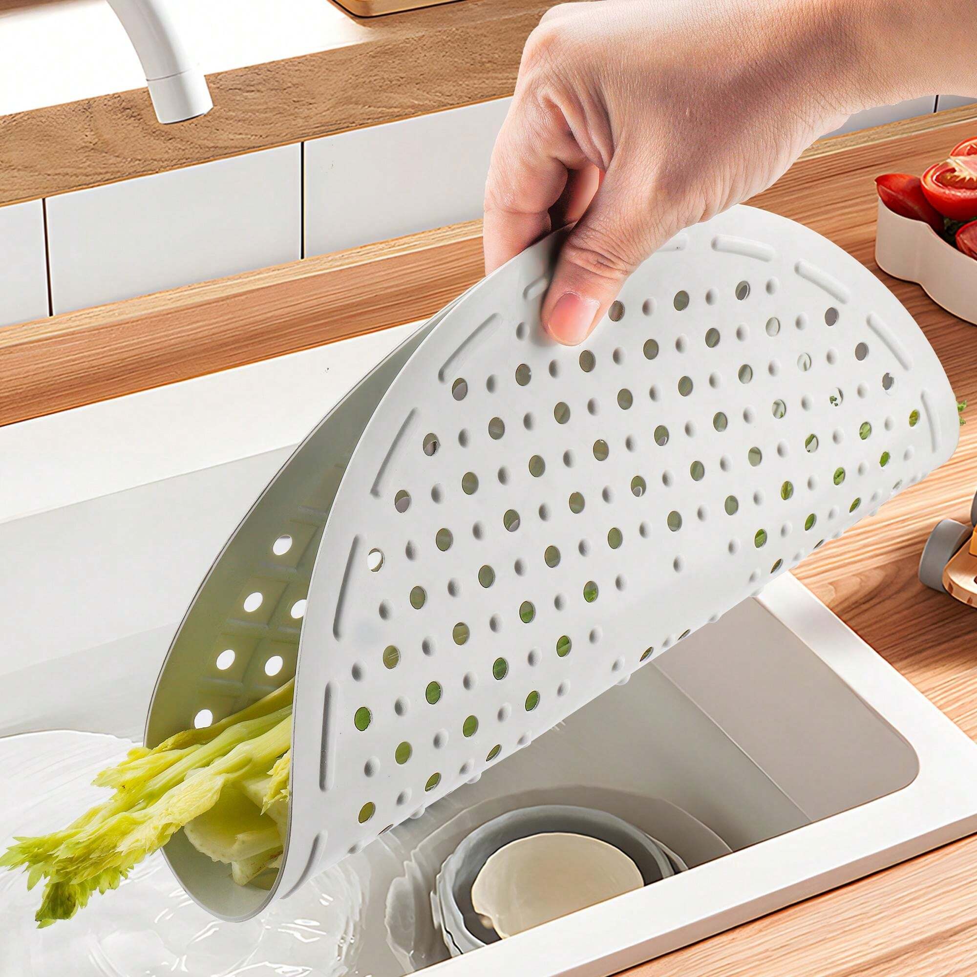 1PC Sink Filter Drain Mat, Kitchen Sink Mat, Vegetable Washing Basin ...