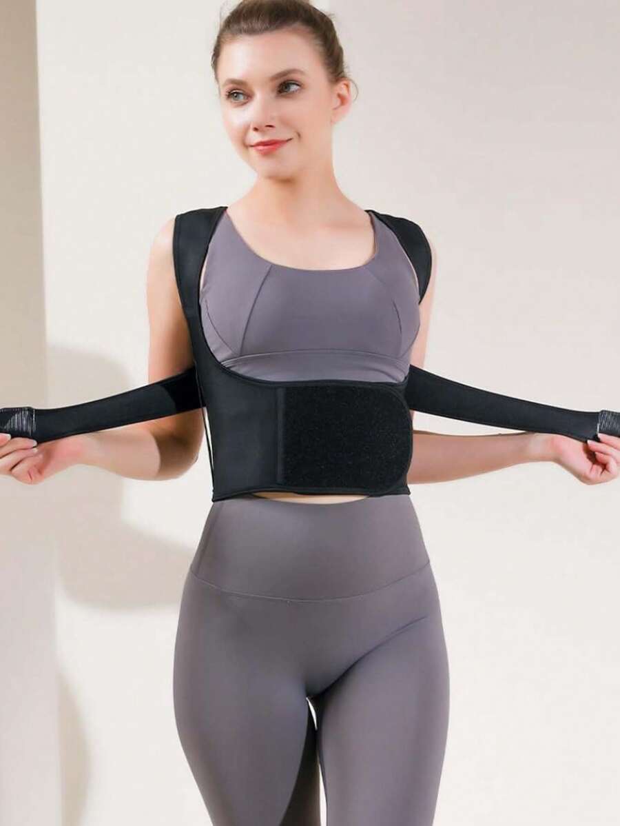 Unisex Posture Corrector Adjustable Shoulder Posture Support Brace ...