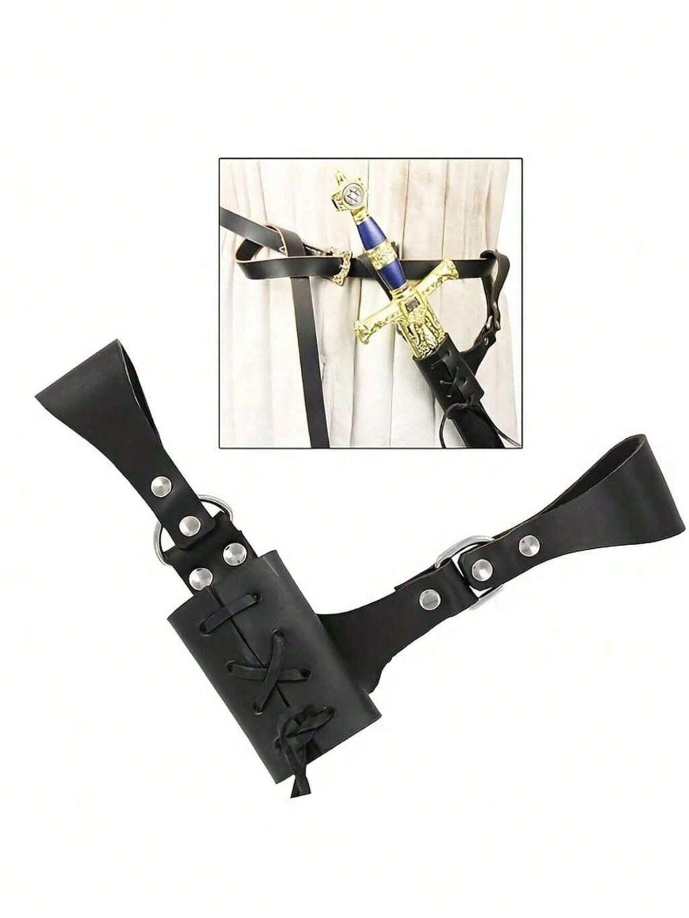 Medieval Renaissance Leather Sword Holster Right Hand Sword Sheath Belt ...
