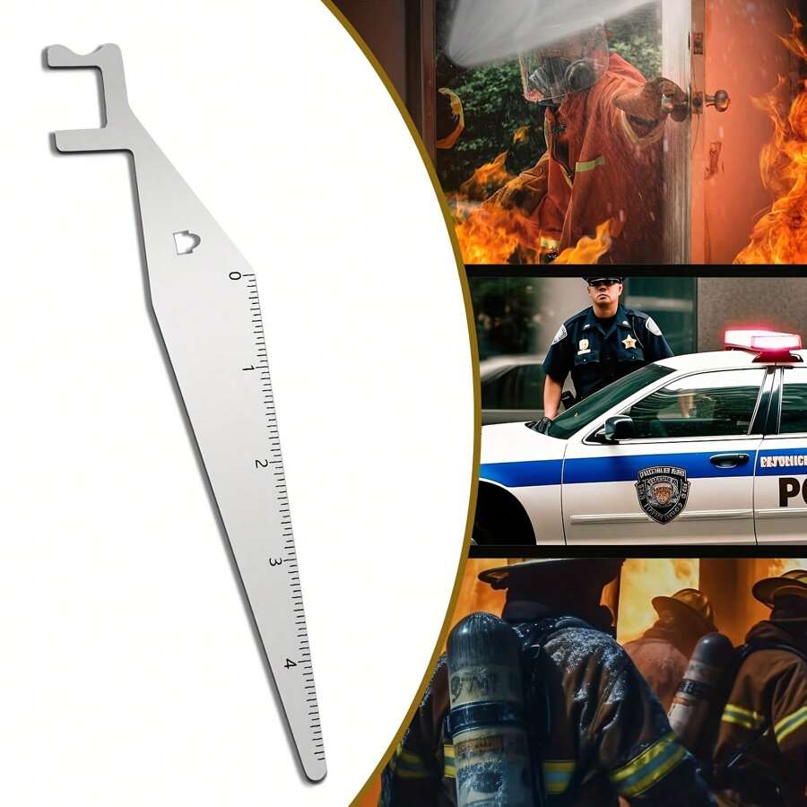 1pc Multipurpose Firefighter Pry Bar Tool, Lockpick Tool. Applicable ...