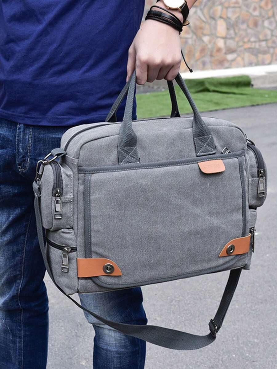 1pc Men Shoulder Bag For Travel Boy Crossbody Canvas Messenger Bags For ...