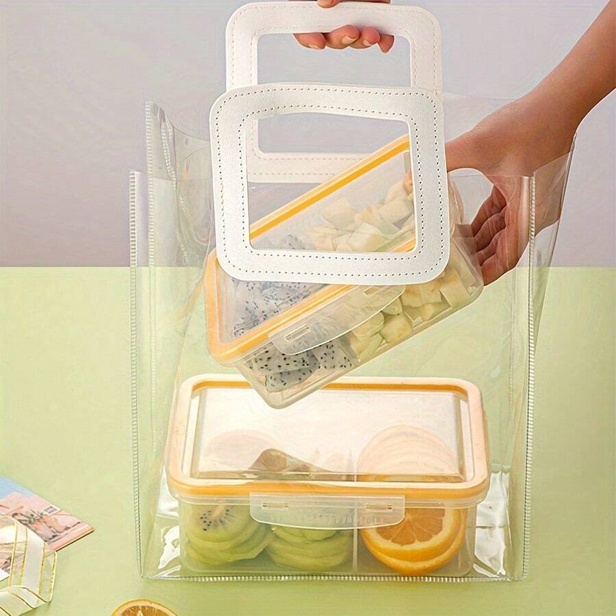 Segmented Food Storage Containers With Lid, Plastic Airtight Sealing ...