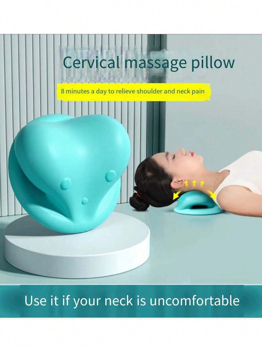 Ergonomic Neck And Shoulder Massage Pillow, 8-Minute Neck Relief Pillow ...