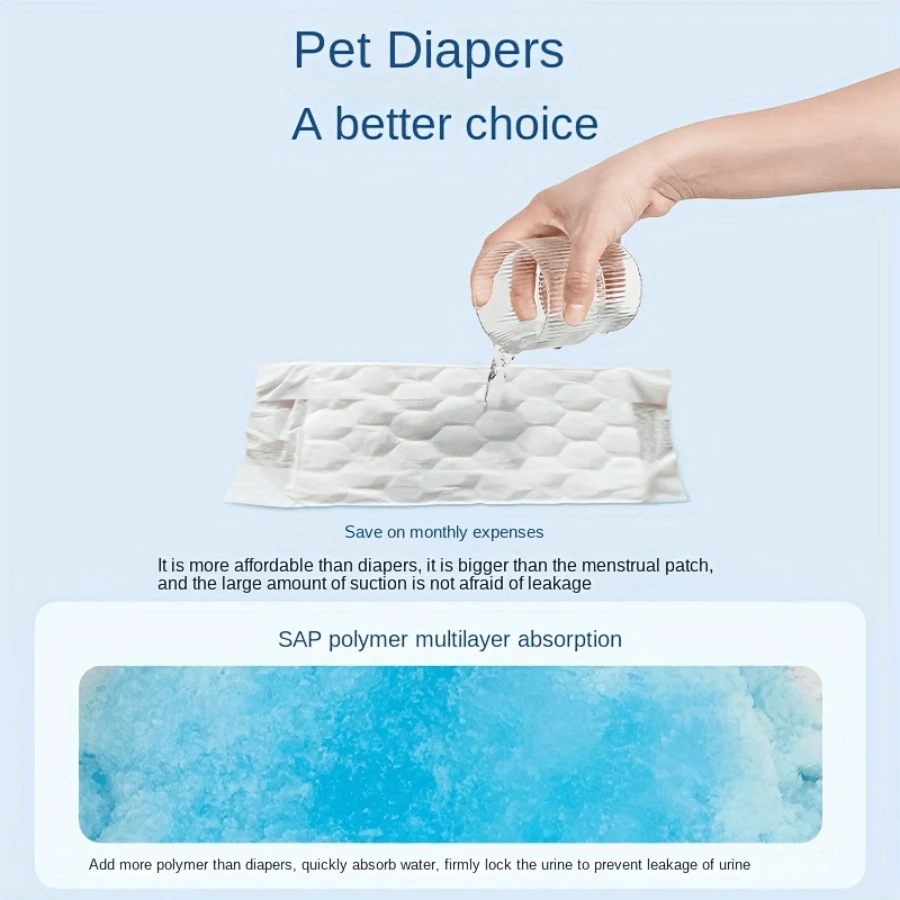 Dog Diaper Liners 100Pcs, Disposable Diapers Inserts For Male & Female ...