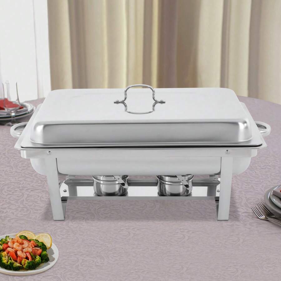 Chafing Dish Buffet Set, Rectangular Catering Chafer Warmer Set, Buffet ...