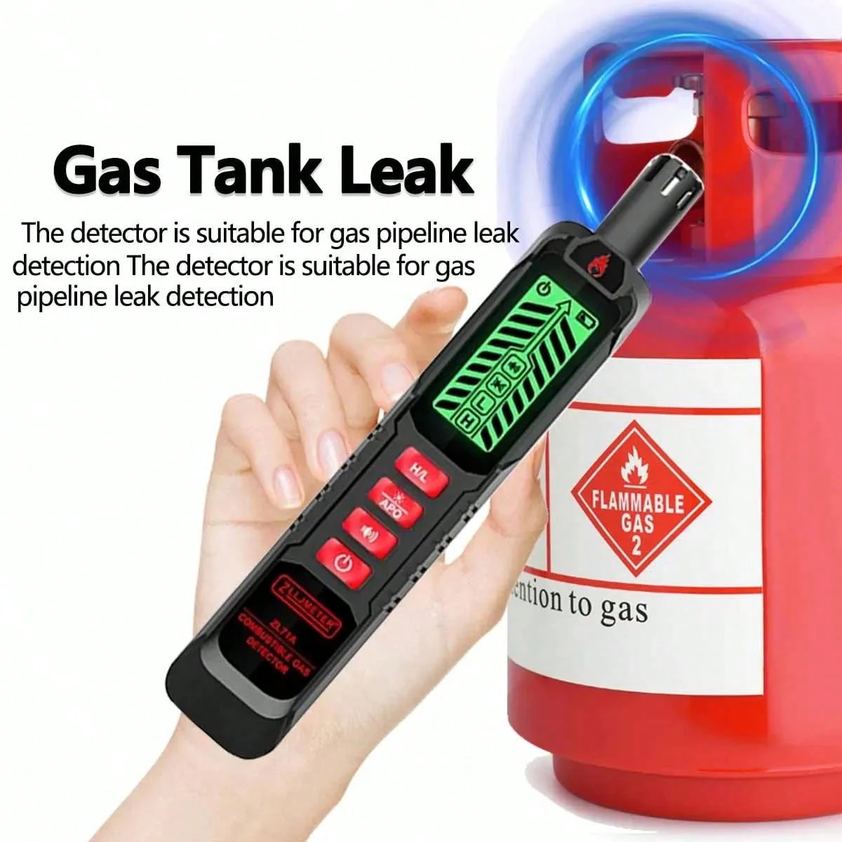 Combustible Gas Leak Detector Natural Flammable Alcohol Lpg Methane