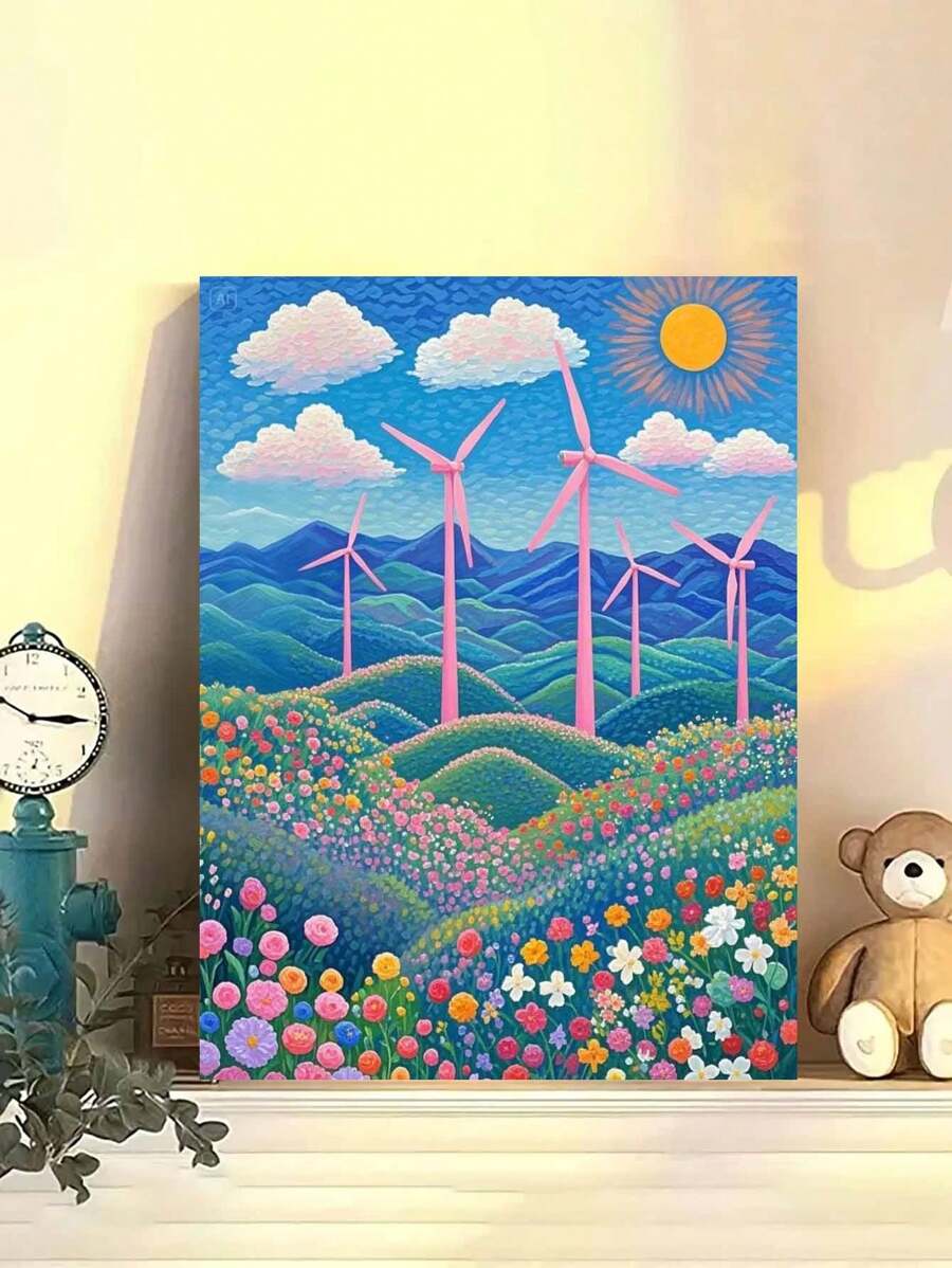 Windmill DIY Digital Painting: Light Up Creative Life, Depict A ...