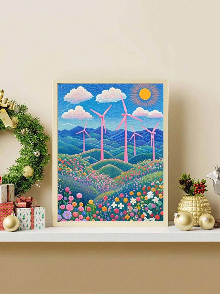 Windmill DIY Digital Painting: Light Up Creative Life, Depict A ...