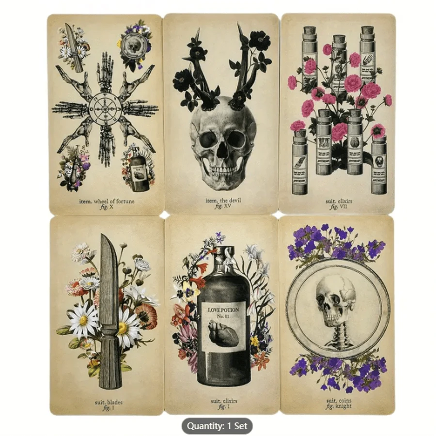 The Antique Anatomy Tarot Cards, Fortune Telling Tarot Card Games For ...