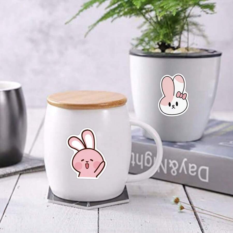 50Pcs Cute Pink Fresh Stickers Vinyl Aesthetics Stickers For ...