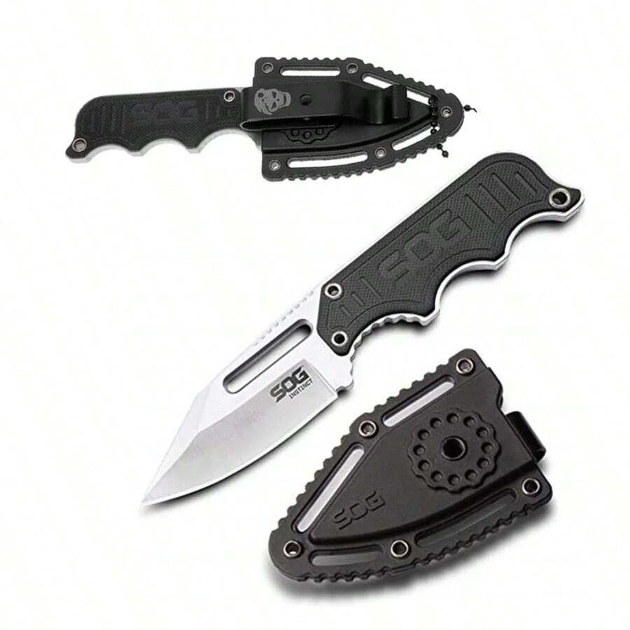 Mini Pocket Knife EDC Small Fixed Blade Knives Instinct 1.9 Inch Satin ...