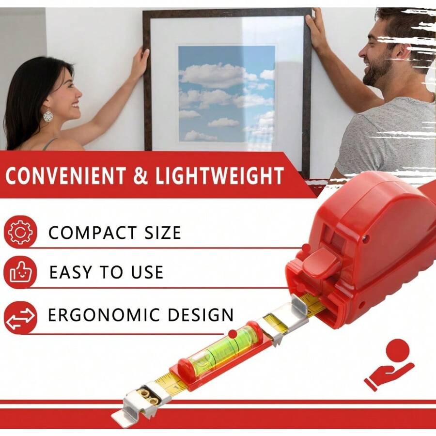 Herramienta colgadora de cuadros con nivel, todo en para nivelar ...