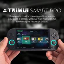 Console de jogos portátil Trimui Smart Pro com tela de 4,96 polegadas ...