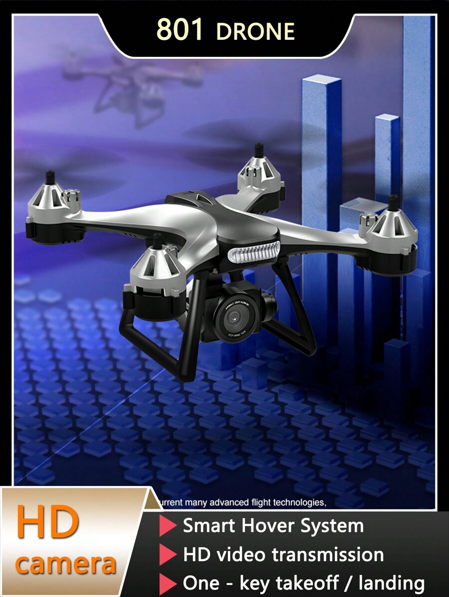The New Model 801 Remote-Controlled Drone Features One-Click Takeoff ...