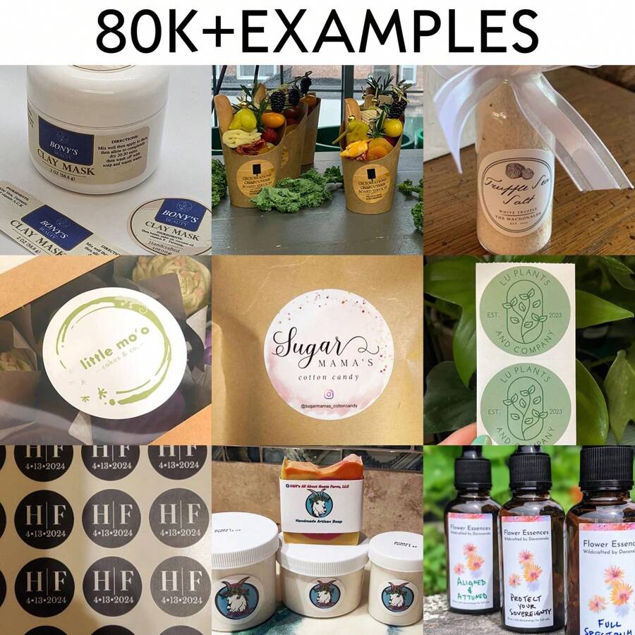 100Pcs Custom Stickers Personalized Business Labels Decals Customized ...