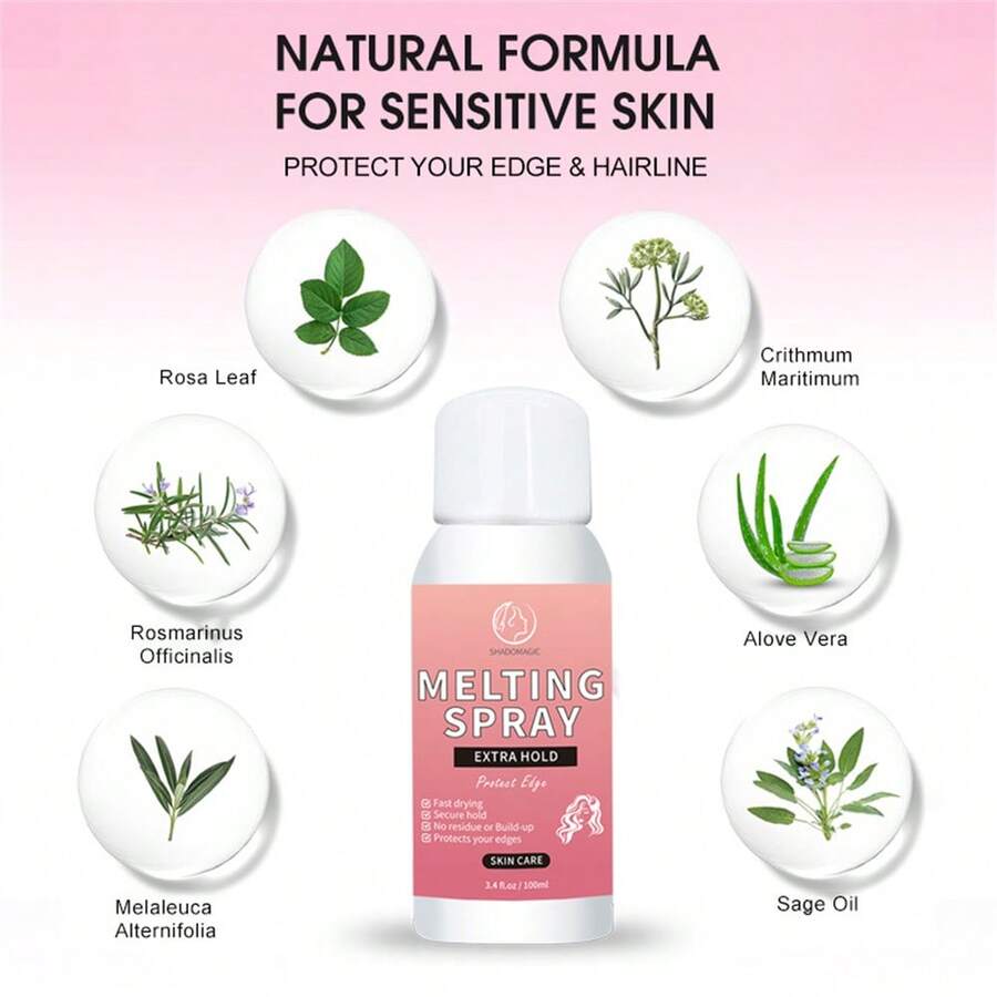 shadomagic 100ml Lace Wigs Ultra Hold Front Lace Wig Glue Melting Spray ...