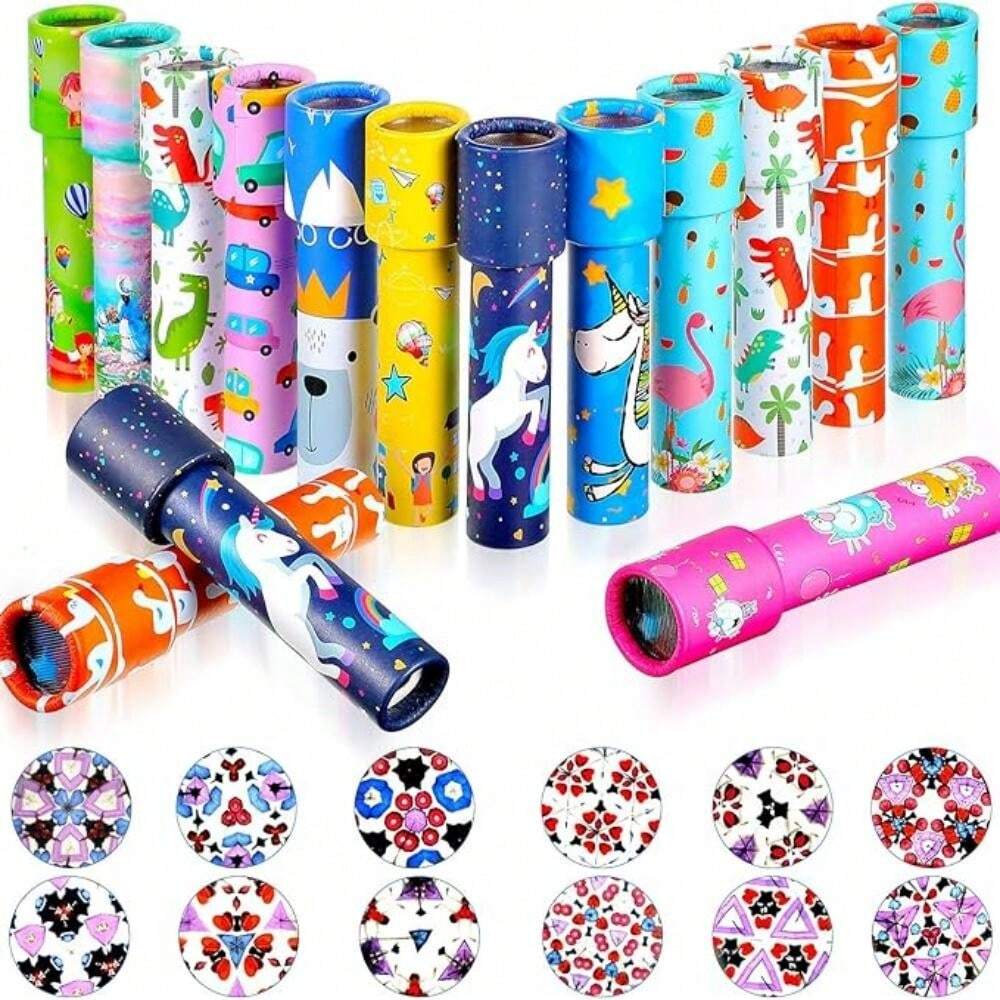 4 Pcs (Random Pattern) Classic Kaleidoscopes Toys, Birthday Party Favor ...