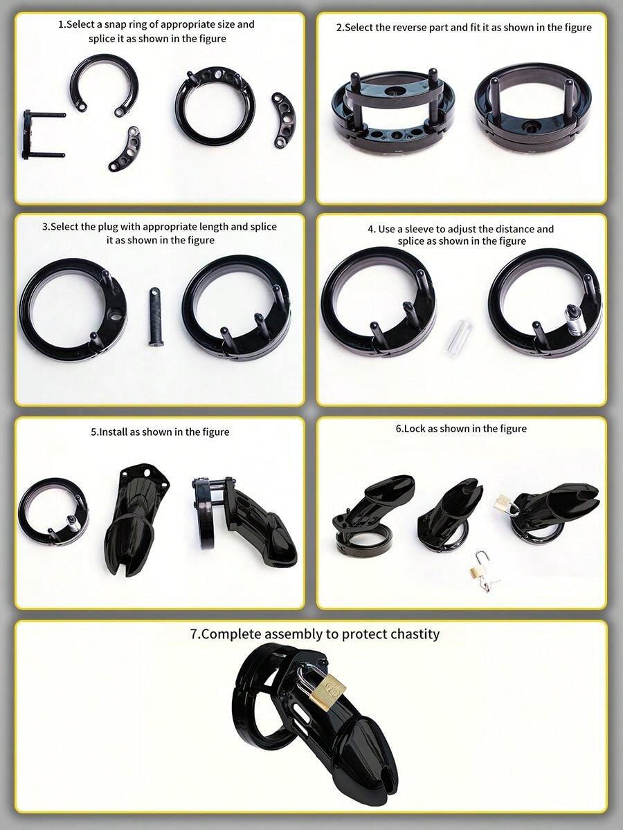 Binding Chastity Lock Plastic Men's SM Alternative Lightweight And ...