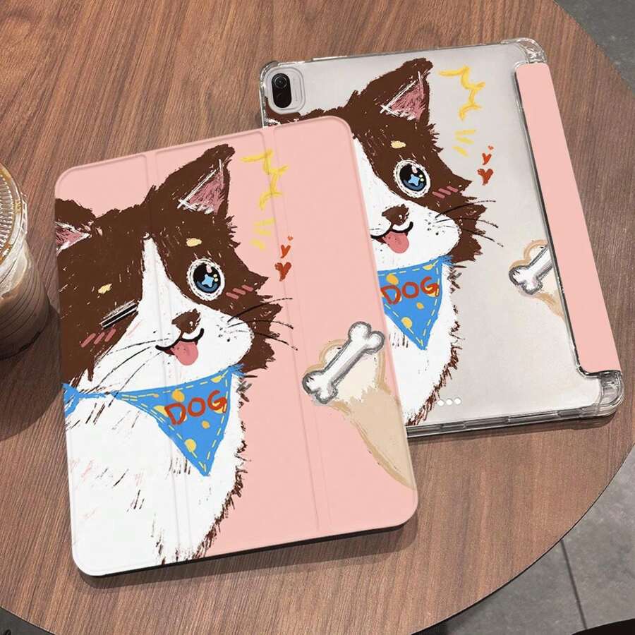 1PC For Xiaomi5 Case Tri-Fold With Pen Slot Transparent Drop-Proof ...