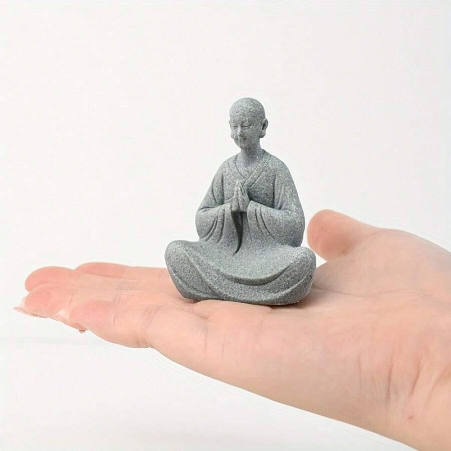Resin Monk Statue, Standing And Sitting Buddhist Monk Statues, Zen ...