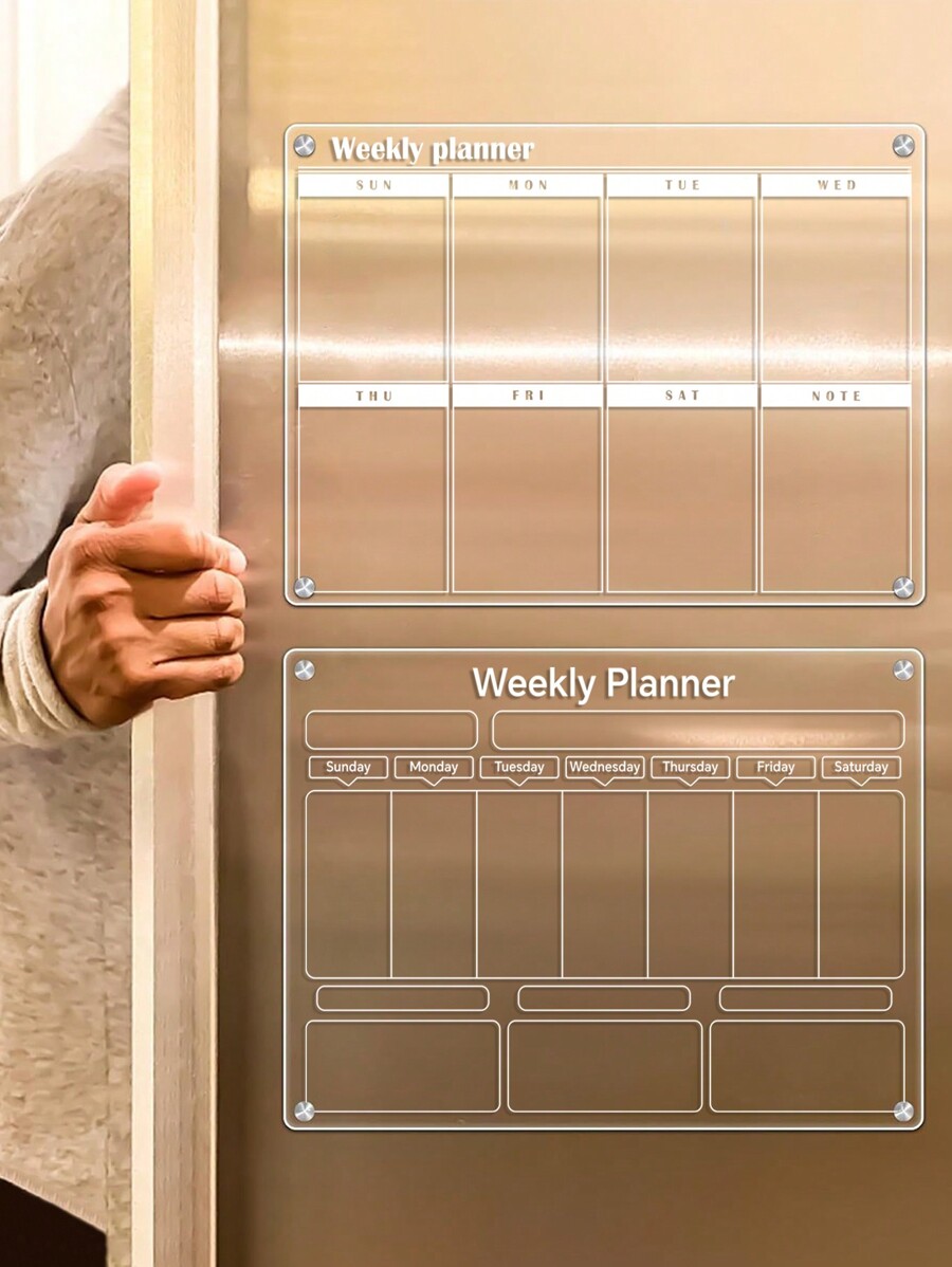 1pc Acrylic Magnetic Memo Board (Includes 6pcs Magnetic White Board ...