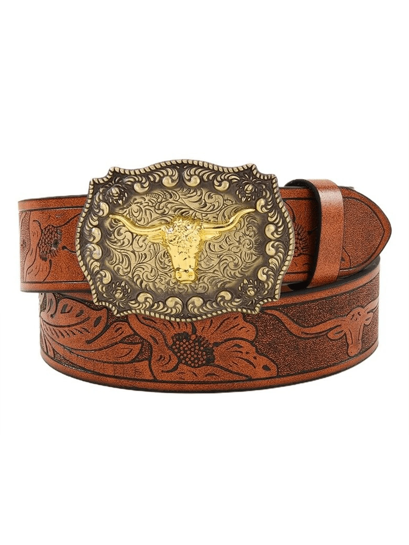 Cintura western alla moda da 2025, placca larga, in pelle, per giovani ...