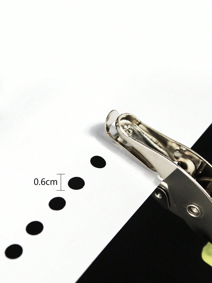 Coated Hand-Held Punch Tool, Paper Punch Hole Maker, Round Hole Puncher ...