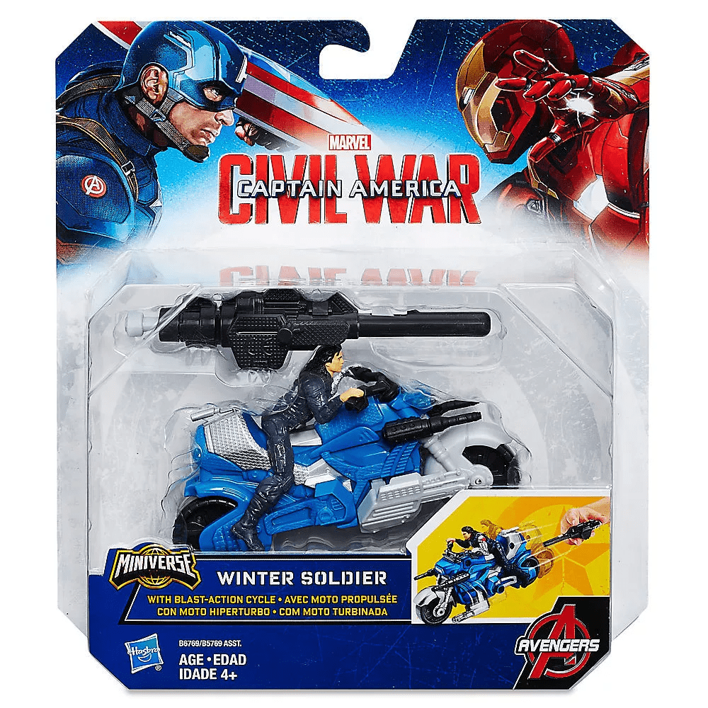Hasbro Marvel Captain America Miniverse - Combat Racer Figure With ...