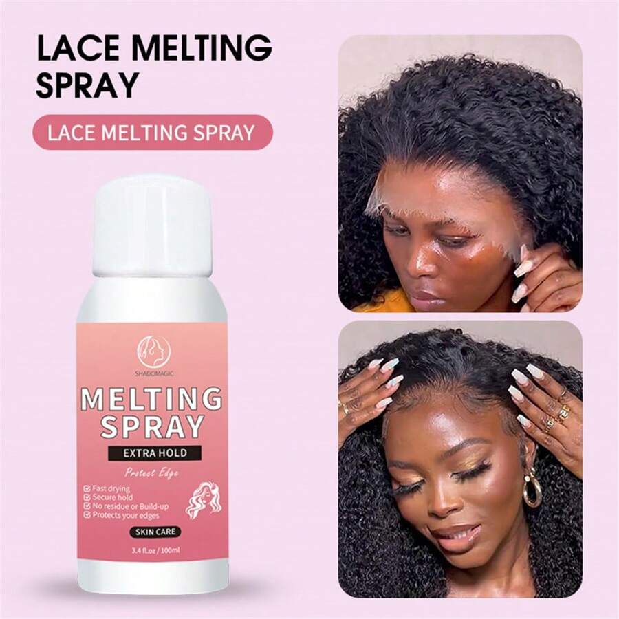 shadomagic 100ml Lace Wigs Ultra Hold Front Lace Wig Glue Melting Spray ...