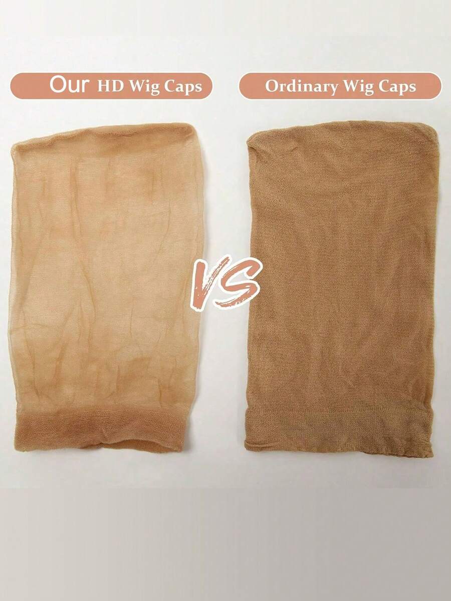HD Wig Cap Stocking Wig Caps Invisible Ultra Thin Sheer Breathable ...