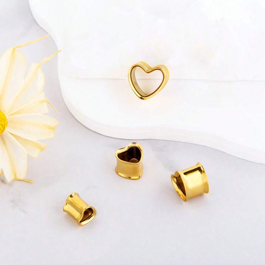 SURGICAL STEEL PVD SMOOTH HEART EXPANDER | SHEIN USA