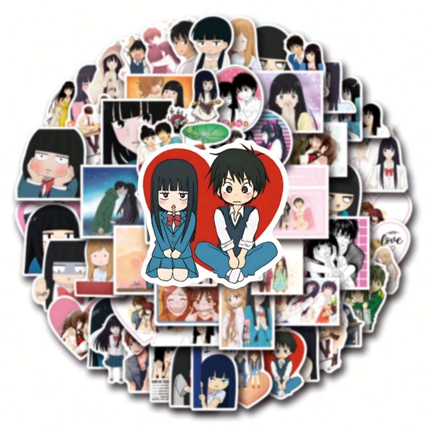 55pcs Funny Kimi Ni Todoke Aesthetic Stickers Cute Manga Anime Stickers ...