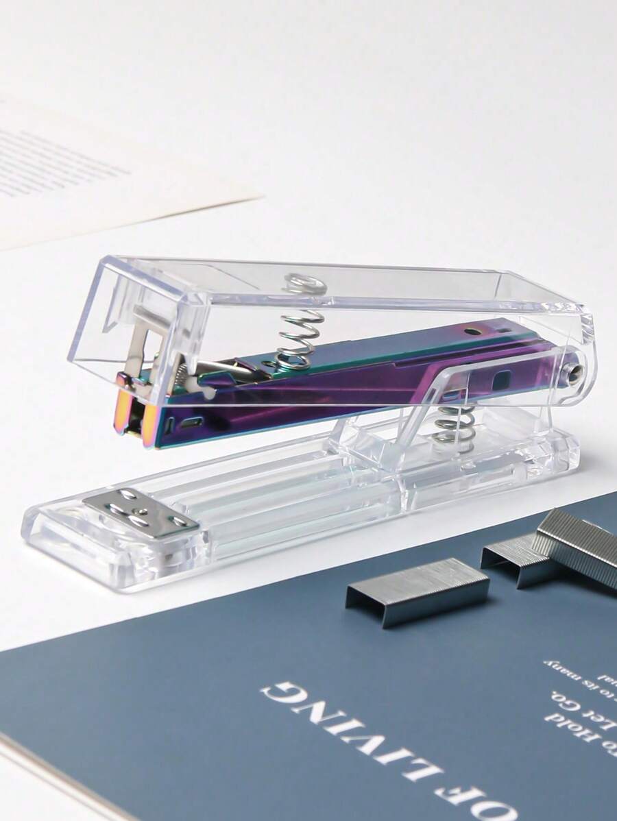 7pcs Multicolor Stationery Set, Including Stapler, Tape Dispenser ...