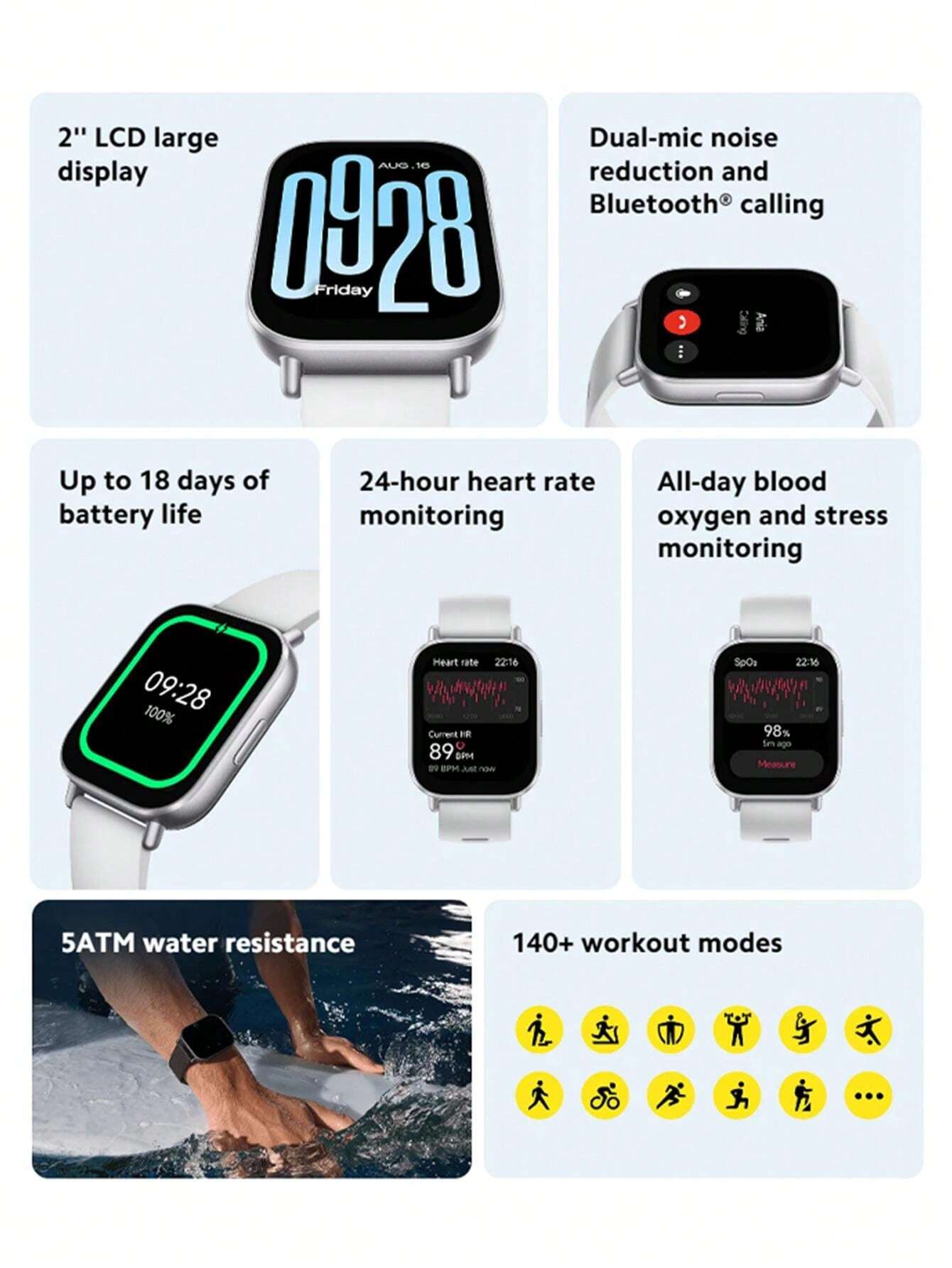 Redmi Watch 5 Active Global Version 2-calowy wyświetlacz LCD Bateria do ...