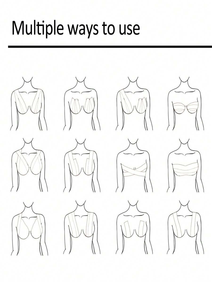 Chest Lift Sticker: Invisible Bra Sticker: Chest Lift Sticker Gather ...