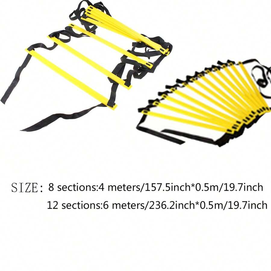 Agility Ladder Speed Training Set 12 Rungs 8 Rungs Exercise Ladder For Football, Rugby, Boxing ...