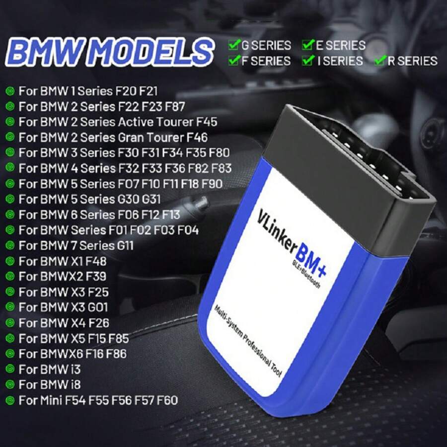 VLinker BM ELM327 Voor BMW Scanner Wifi Bluetooth 4.0 OBD2 OBD 2 Auto ...