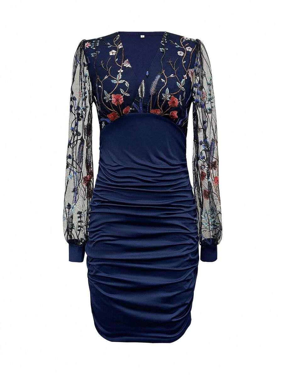Women Vintage Style V-Neck Bodycon Long Sleeve Dress for Sale Australia| New Collection Online ...