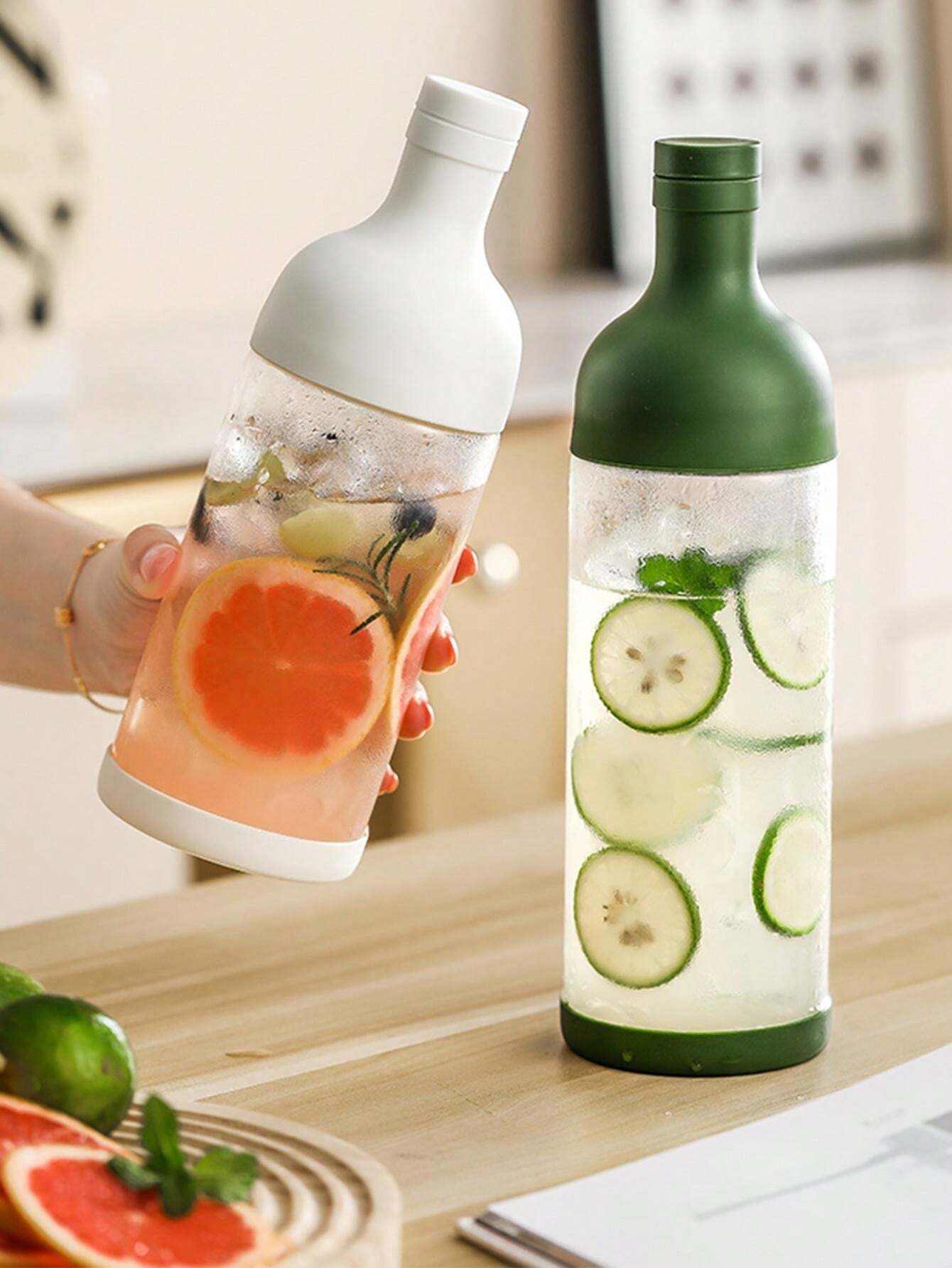 800/1000ML Glass Cold Brew Tea Bottle - Multiple Colors, Large Capacity ...